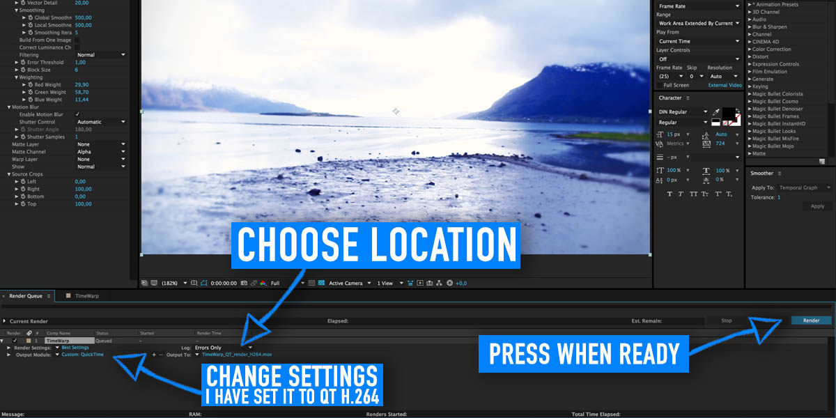 Changing Speed In After Effects SkyPixel